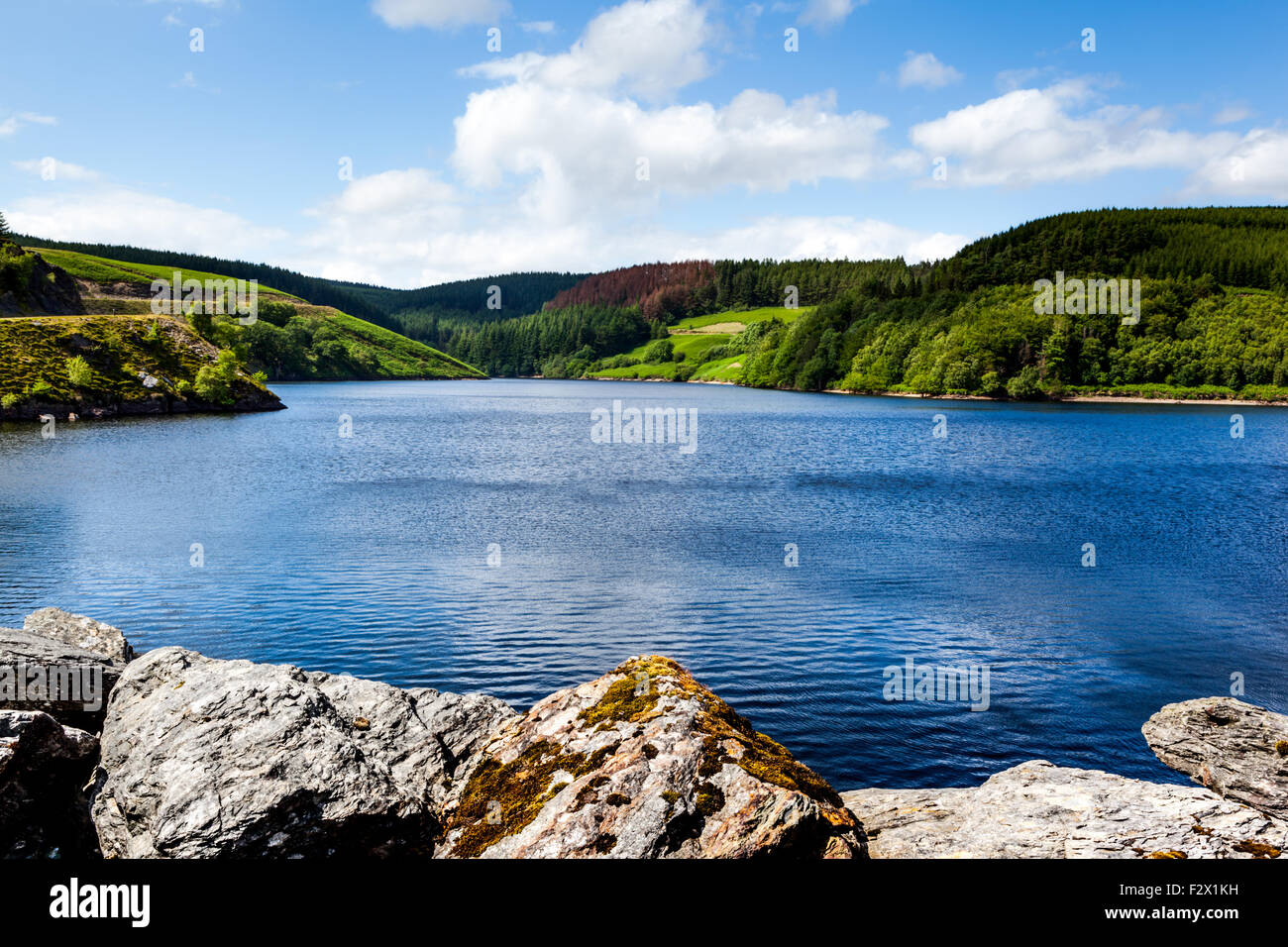 Llyn Brianne reservoir Mid Wales Stock Photo - Alamy
