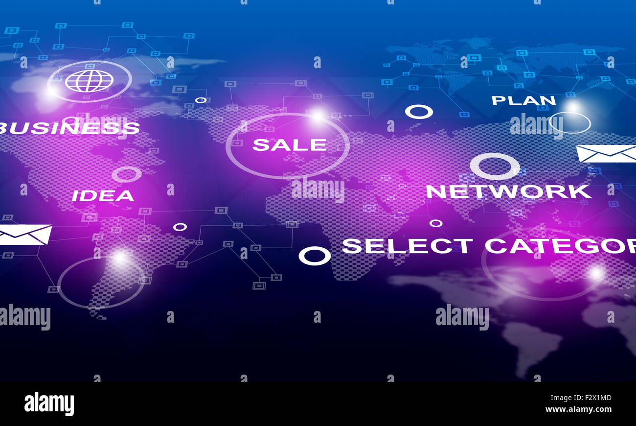 Abstract colorful background with words Stock Photo - Alamy