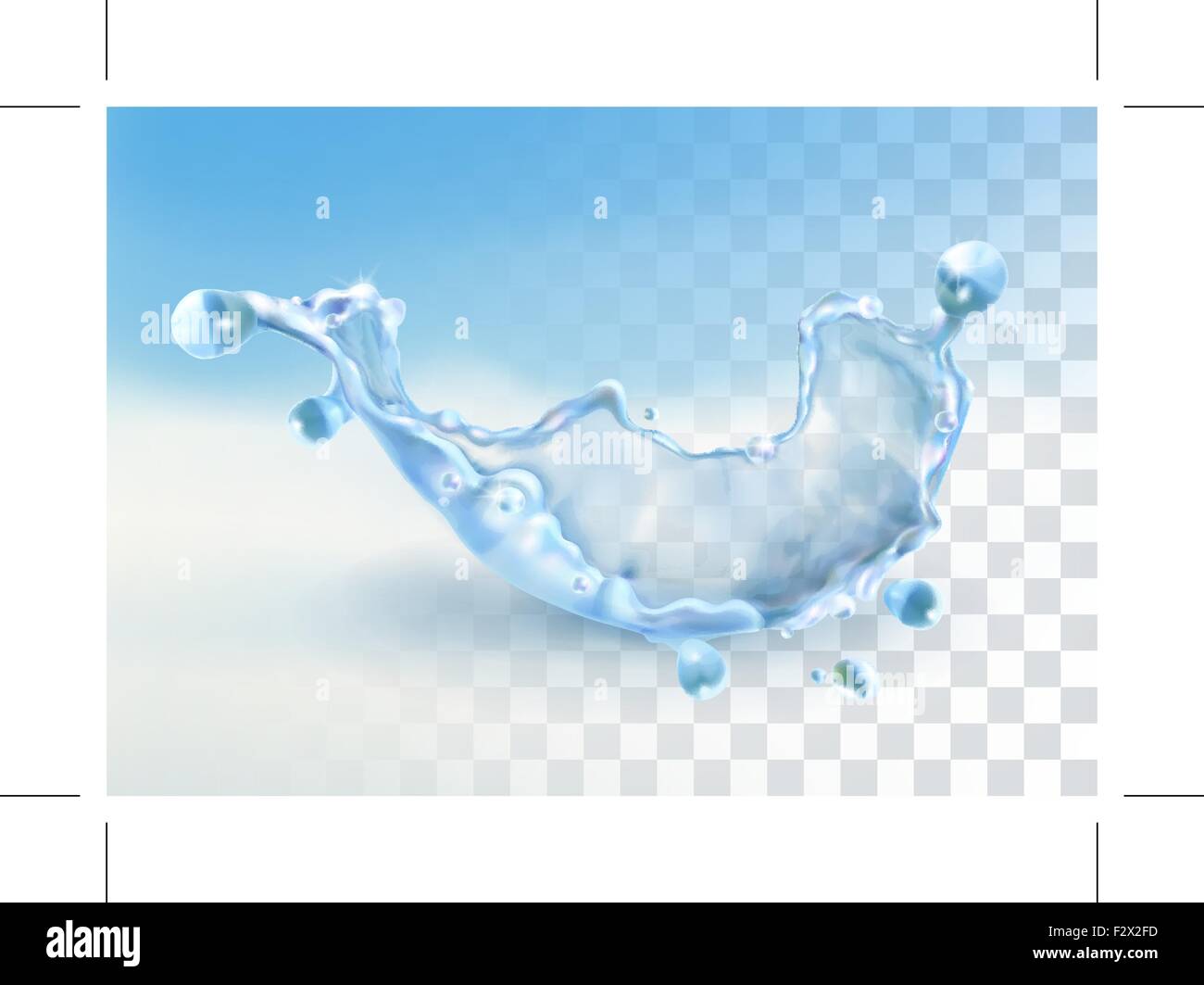Water splash vector hi-res stock photography and images - Alamy