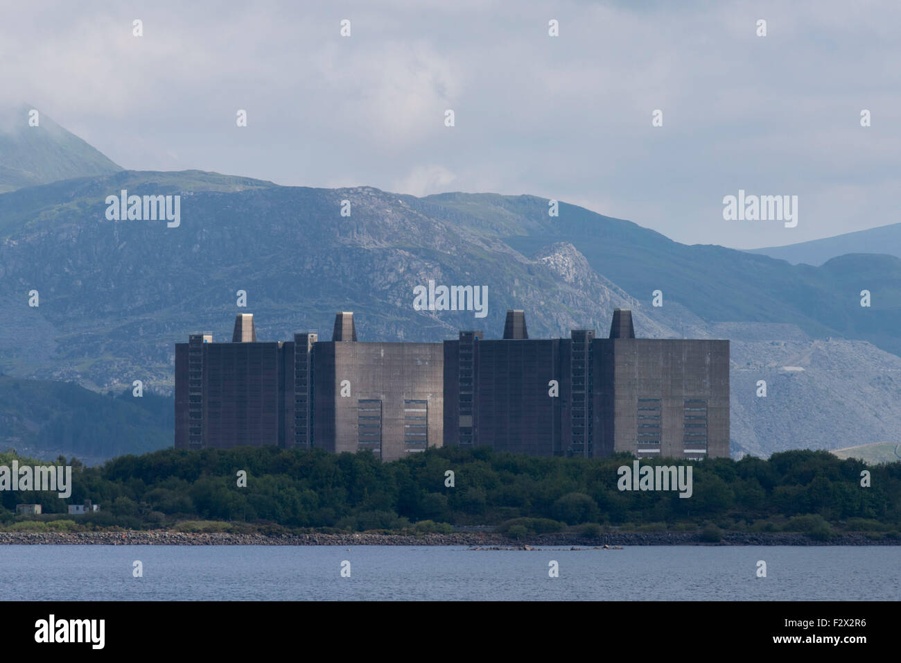 A general view of the disused Magnox Trawsfynydd nuclear power station ...