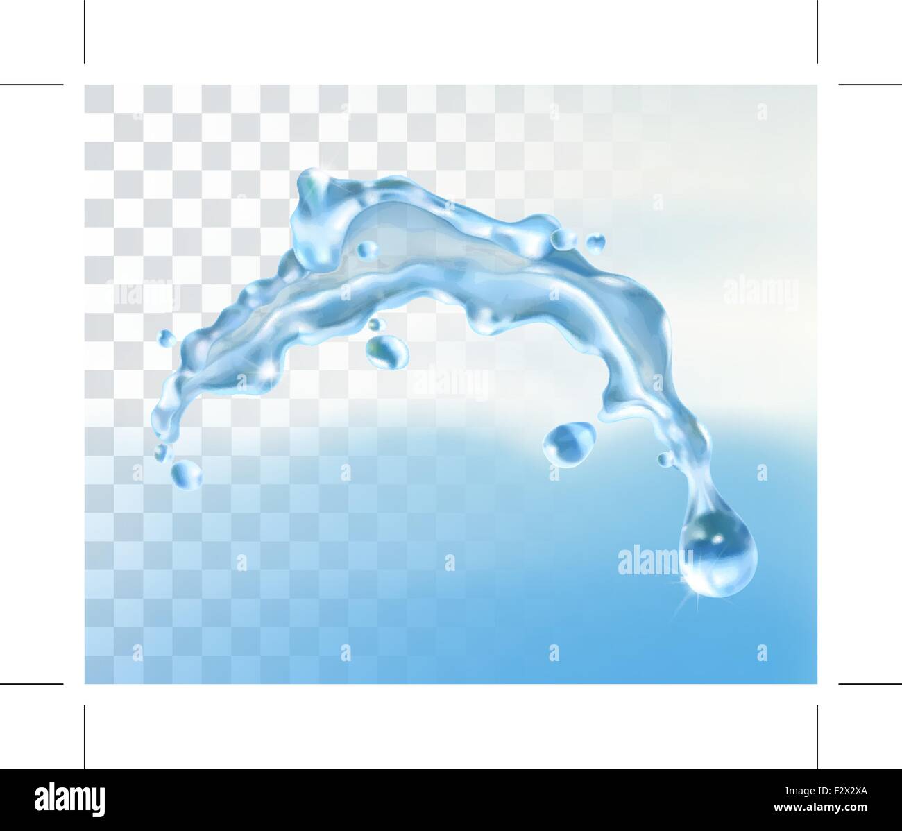 Water splash vector hi-res stock photography and images - Alamy