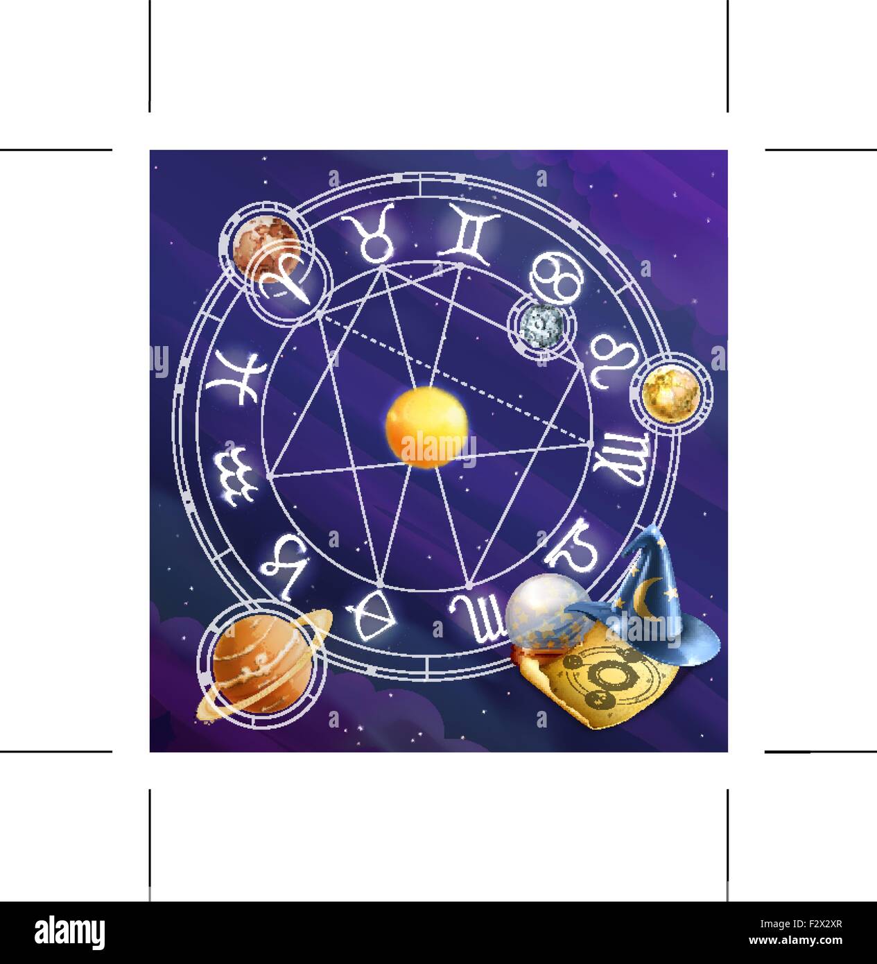 Zodiac signs, vector background Stock Vector Image & Art - Alamy