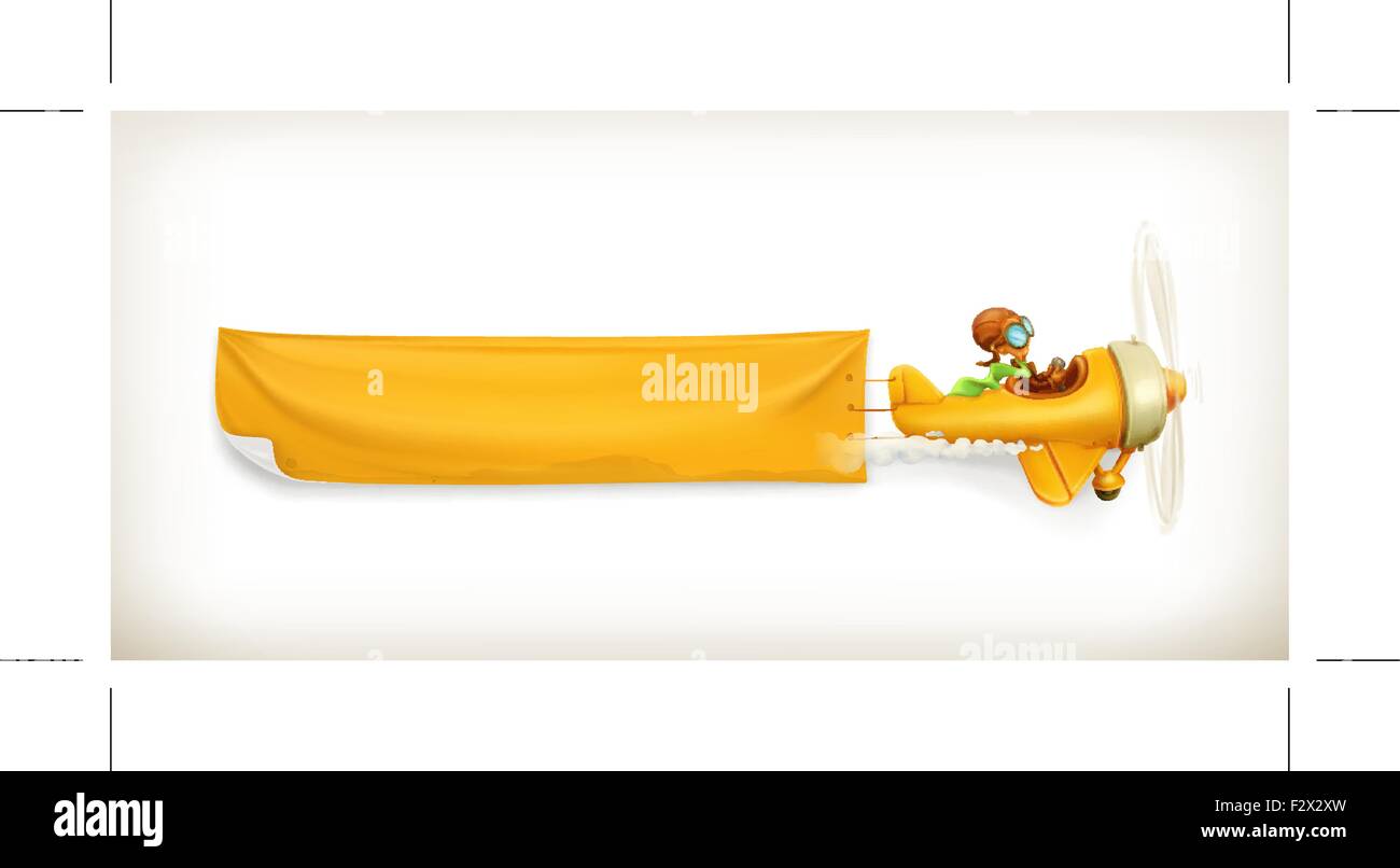 Aircraft vector banner Stock Vector Image & Art - Alamy