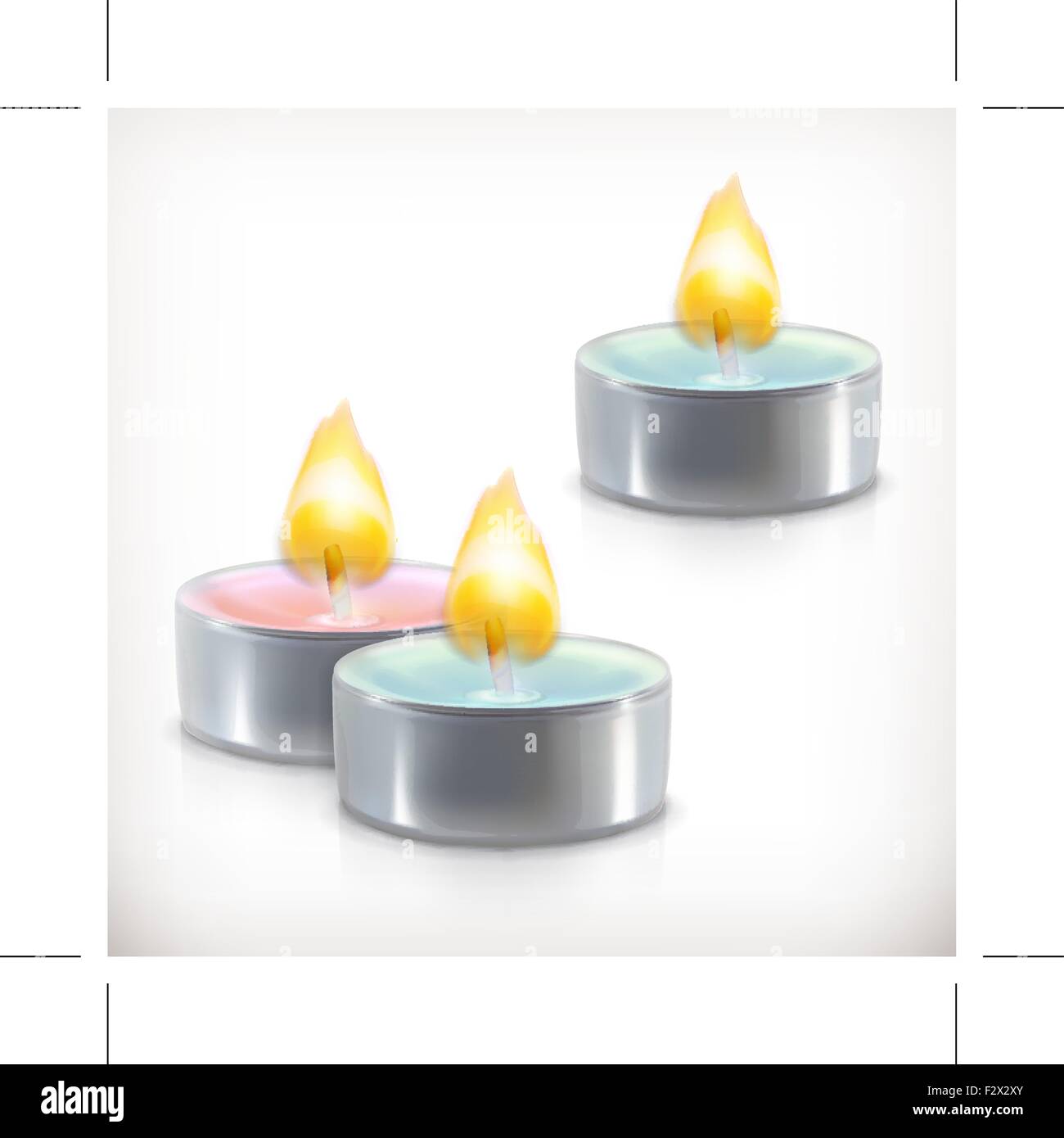 Aromatic candles, vector icons Stock Vector Image & Art - Alamy