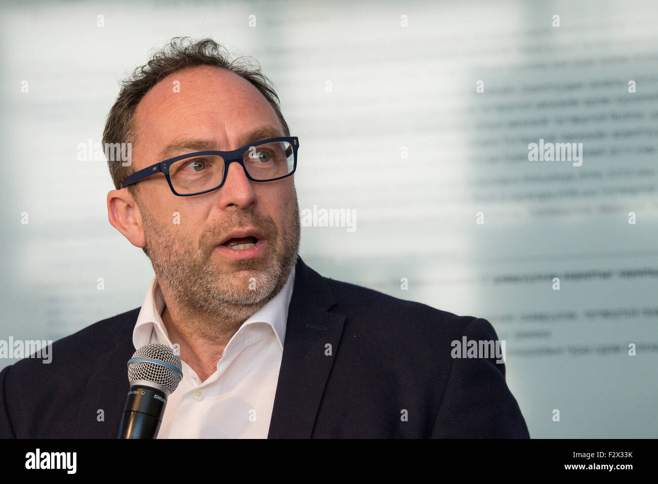 New York, United States. 22nd Sep, 2015. Wikipedia founder Jimmy Wales ...