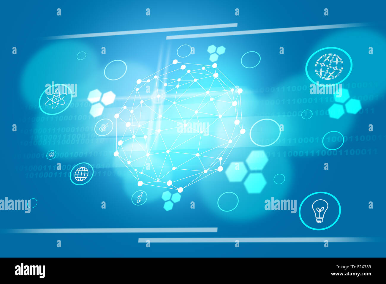 Abstract blue background with numbers Stock Photo - Alamy