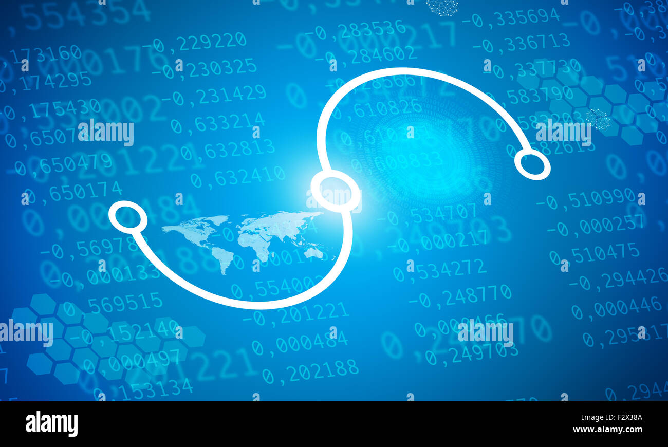 World map with numbers Stock Photo - Alamy