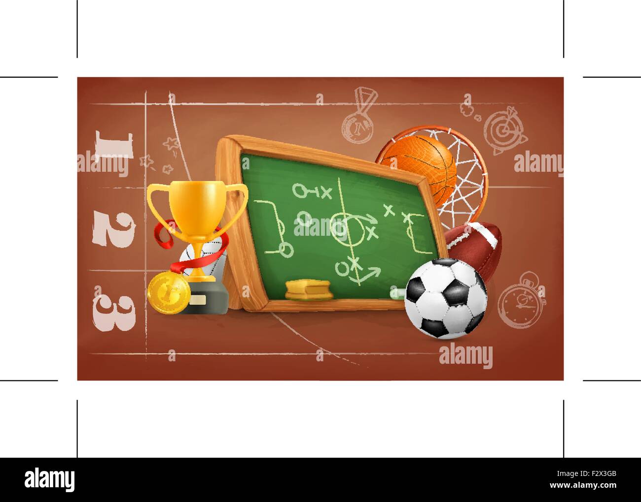 School, game and strategy, vector background Stock Vector Image & Art ...
