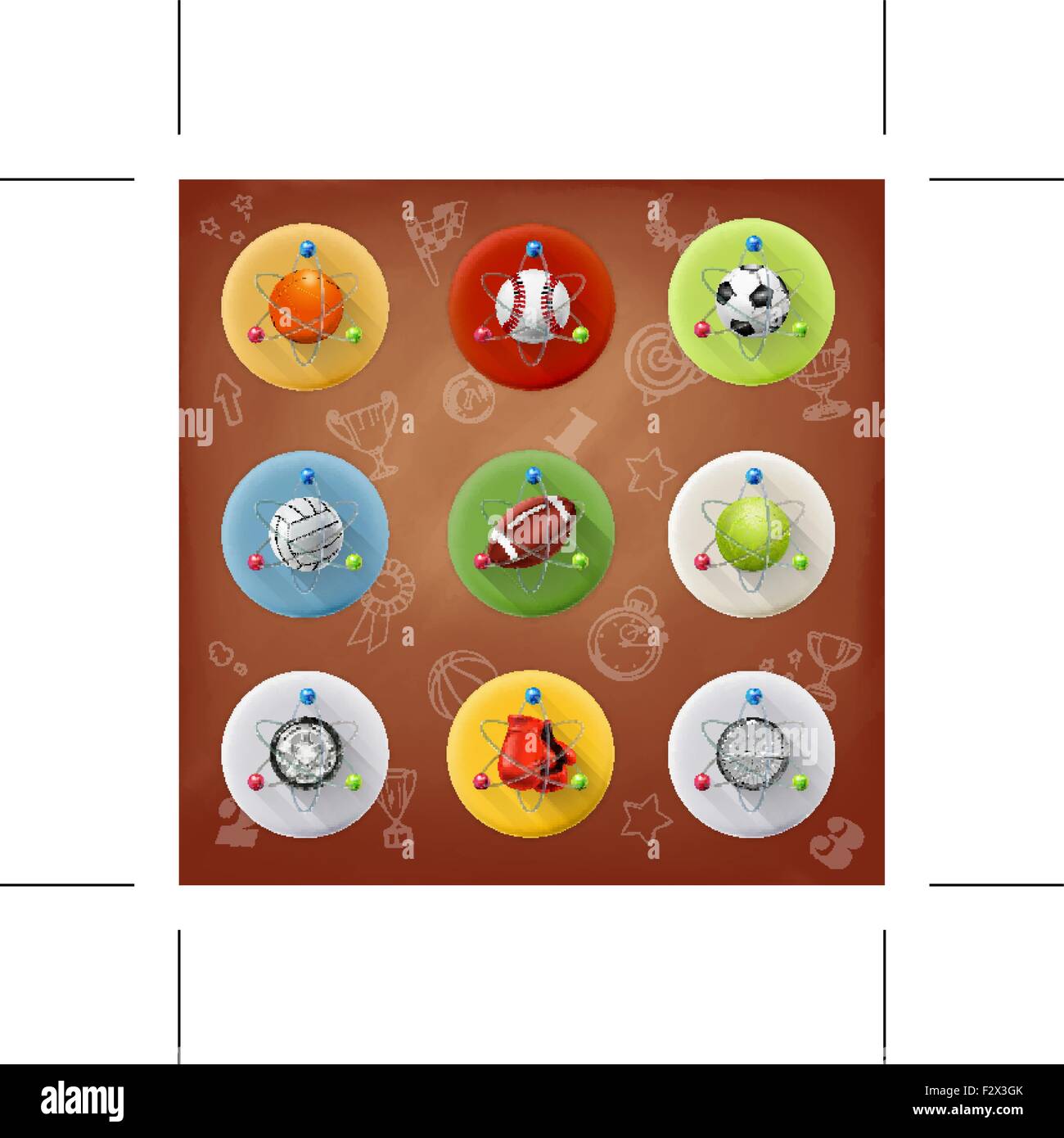 Universe of sports, vector icons set Stock Vector Image & Art - Alamy