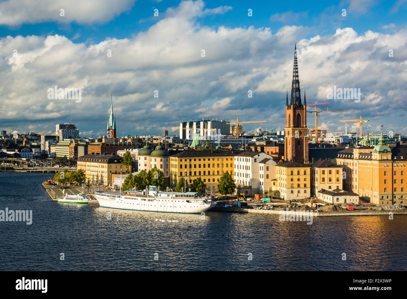 View of Galma Stan, from Skinnarbacken, in Södermalm, Stockholm, Sweden ...