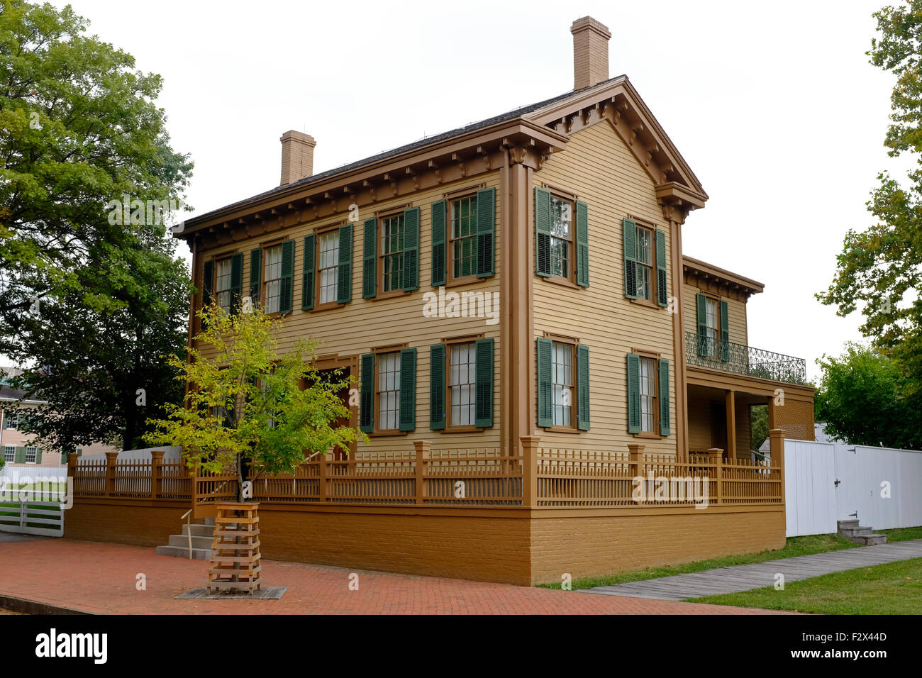 Abraham Lincoln's Home in Springfield, Illinois Stock Photo - Alamy