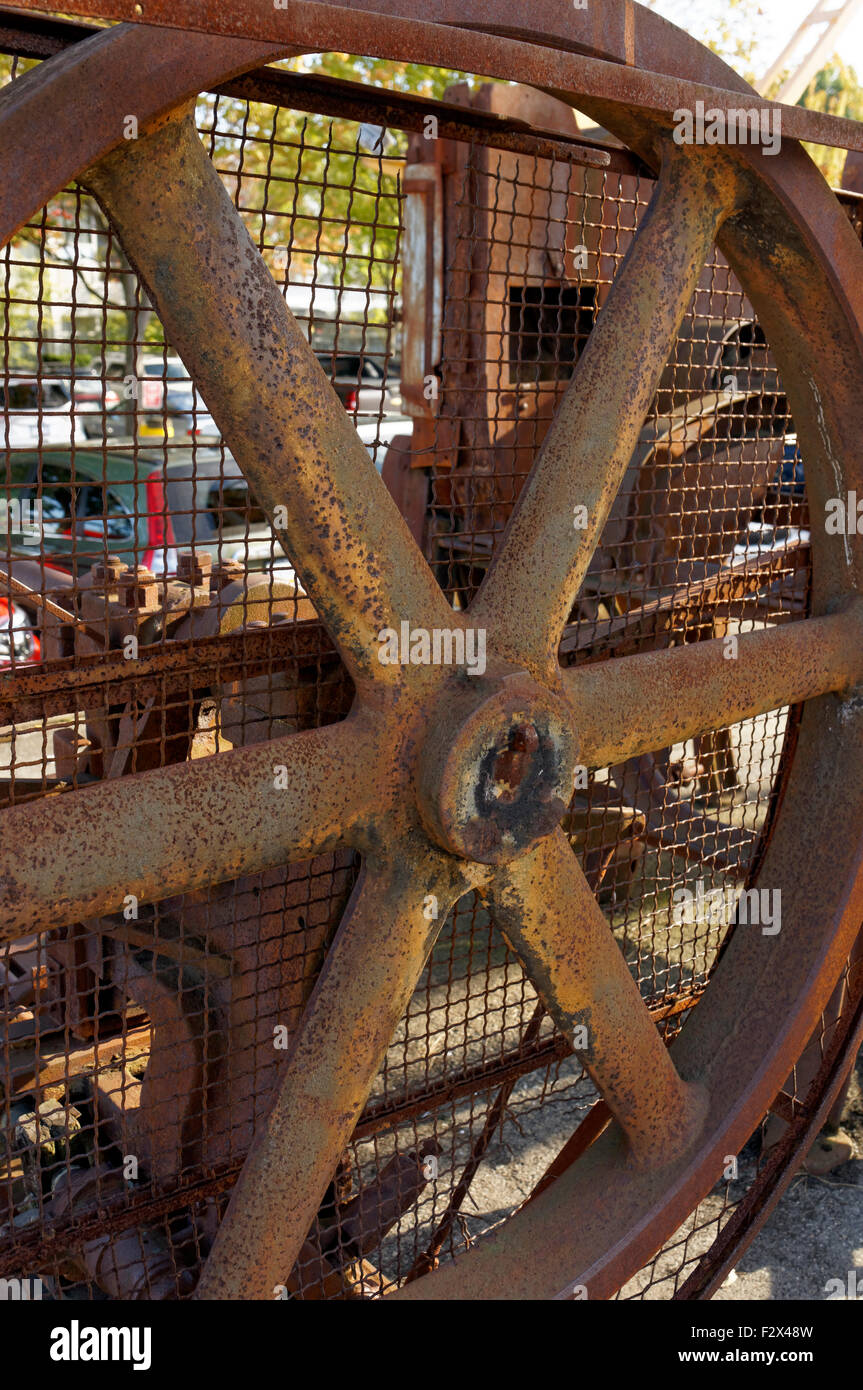 Rusted metal flywheel hi-res stock photography and images - Alamy