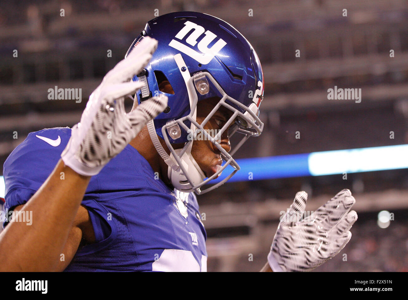 East Rutherford, New Jersey, USA. 24th September, 2015. New York Giants ...