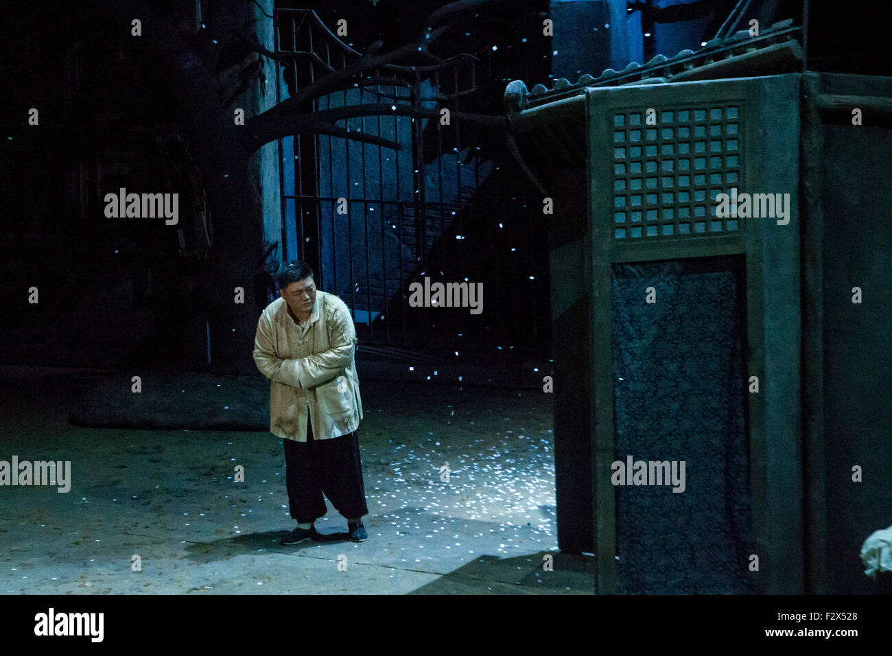 Torino, Italy. 24th Sep, 2015. The tenor, Han Peng acts as Xiang Zi in ...
