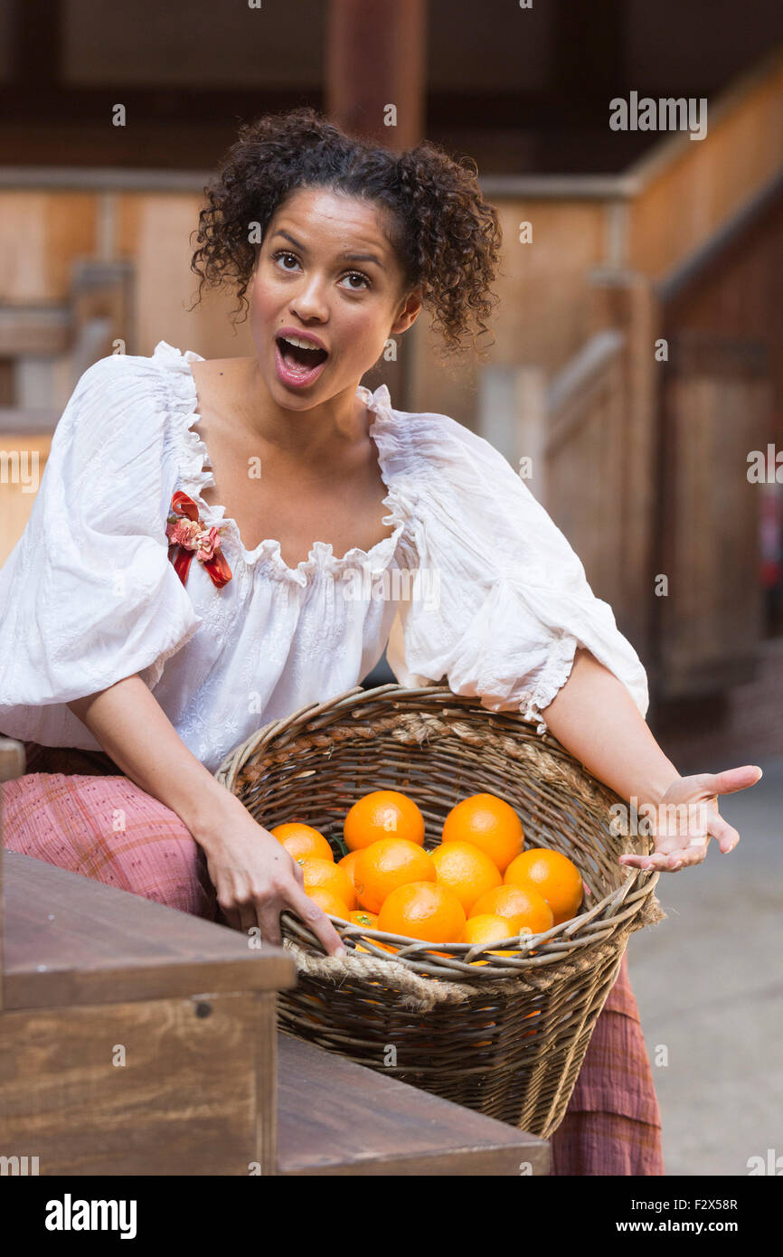 London, UK. 23/09/2015. Gugu Mbatha-Raw as Nell Gwynn. Photocall for ...