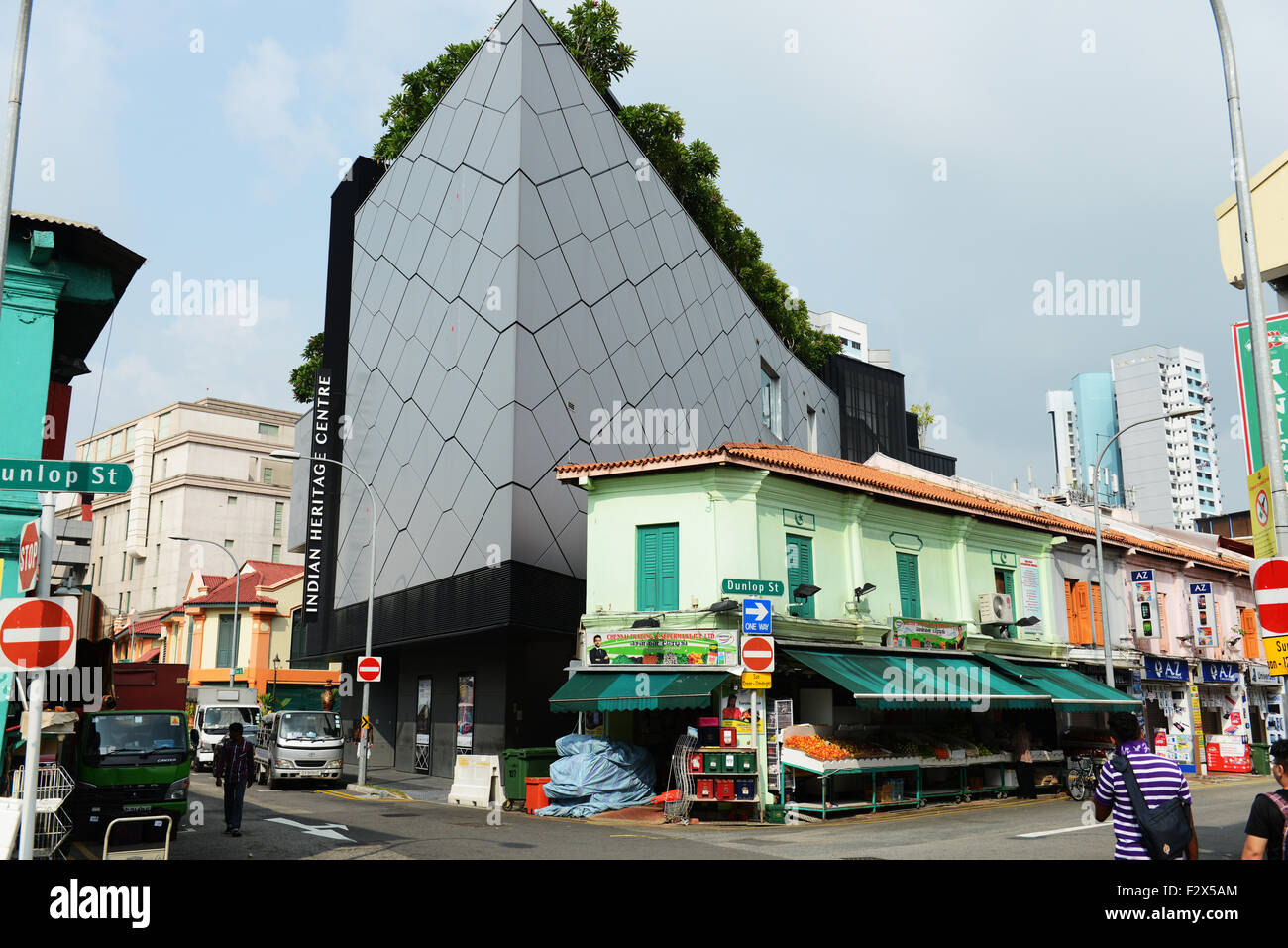 The beautiful Indian heritage center in 'Little India' in Singapore ...