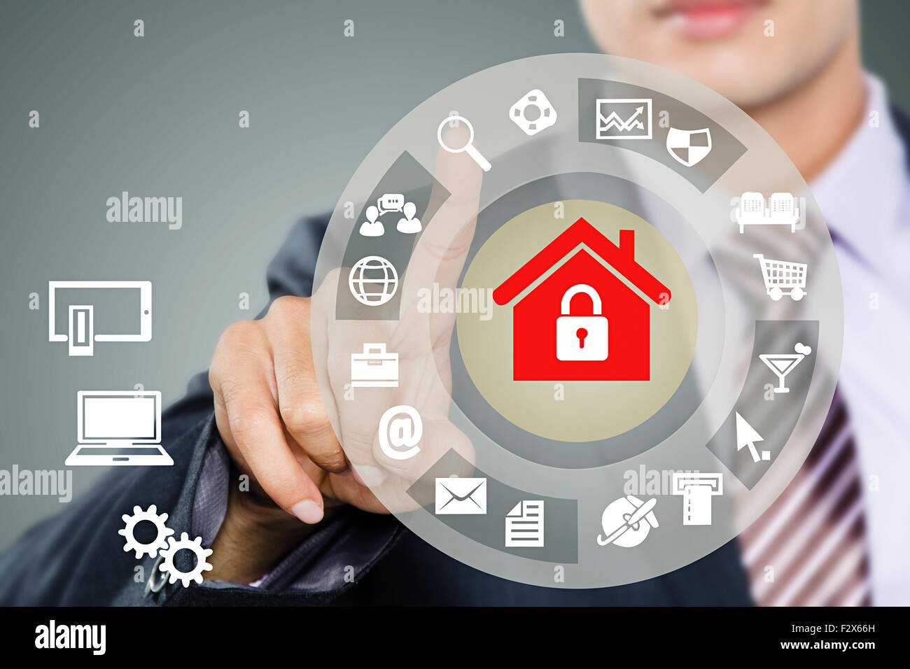 Fingerprint touch identification symbols hi-res stock photography and ...