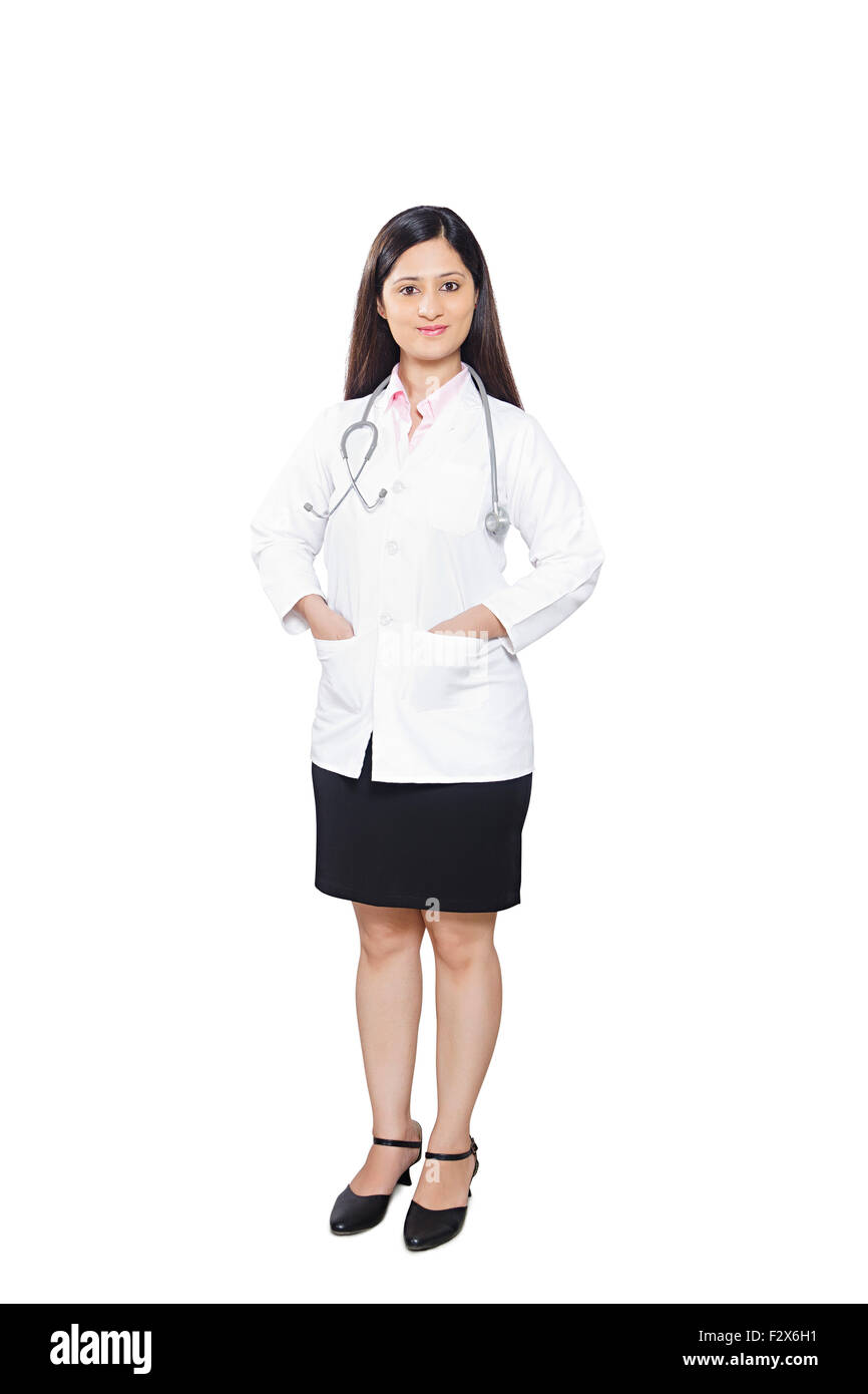 Woman doctor happy in Cut Out Stock Images & Pictures - Alamy