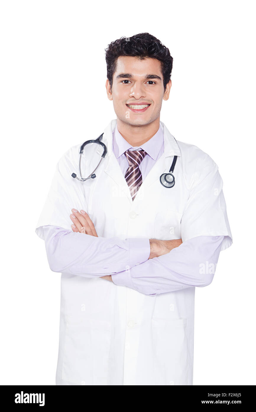 1 indian Doctor man standing pose Stock Photo - Alamy