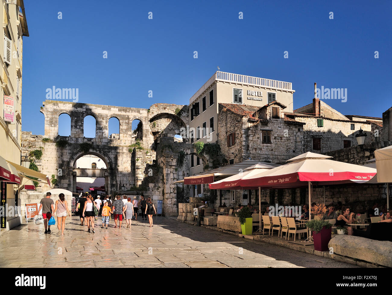Croatia, Split, Silver Gate, Porta Argenta Stock Photo - Alamy