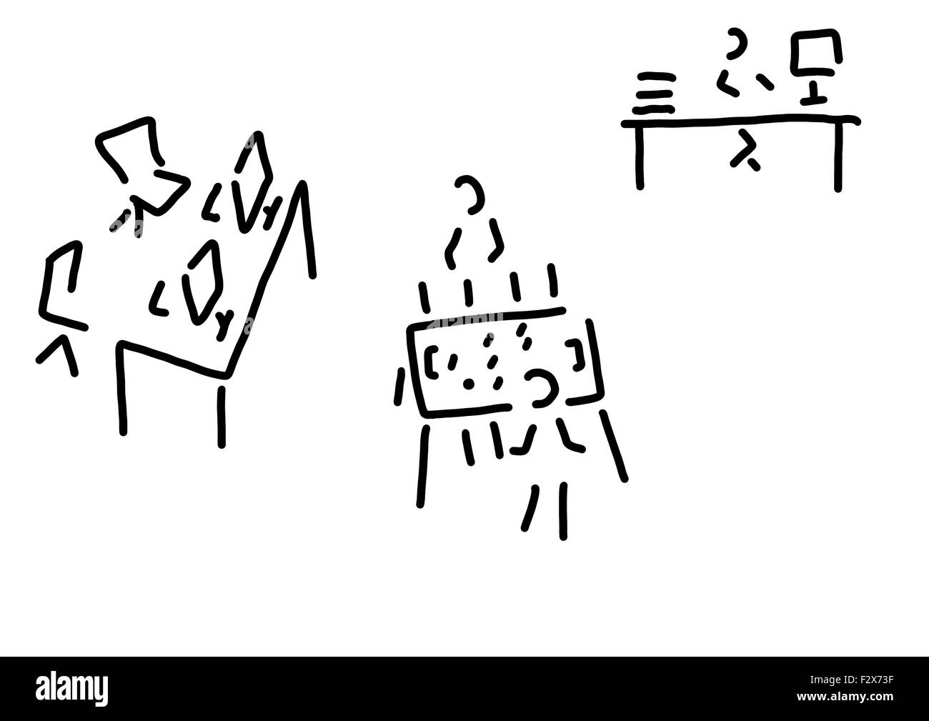 Work line drawing hi-res stock photography and images - Alamy