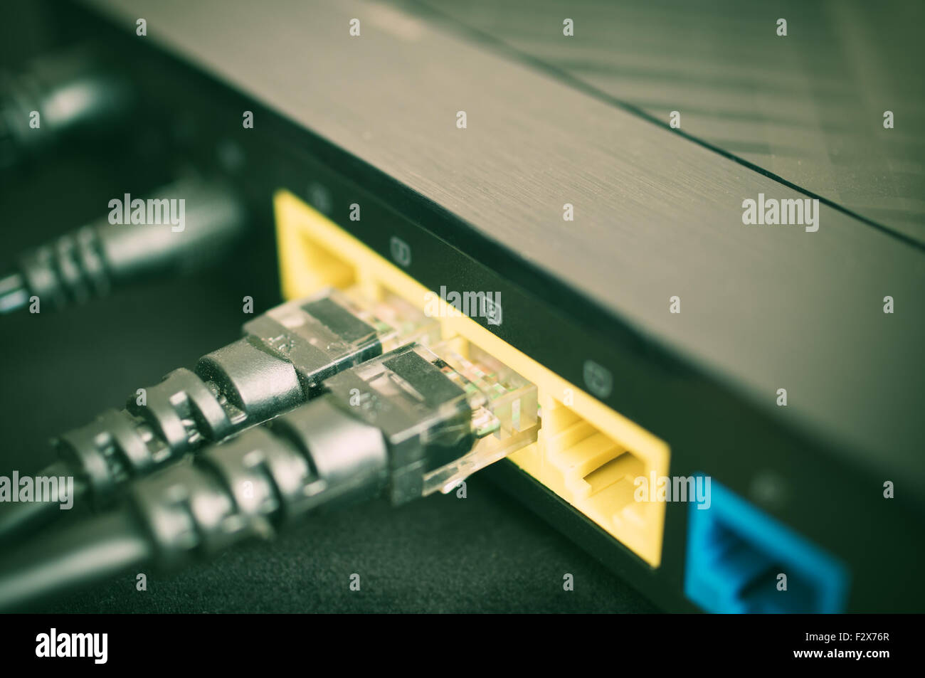 Internet network connection sockets Wi fi router Stock Photo - Alamy