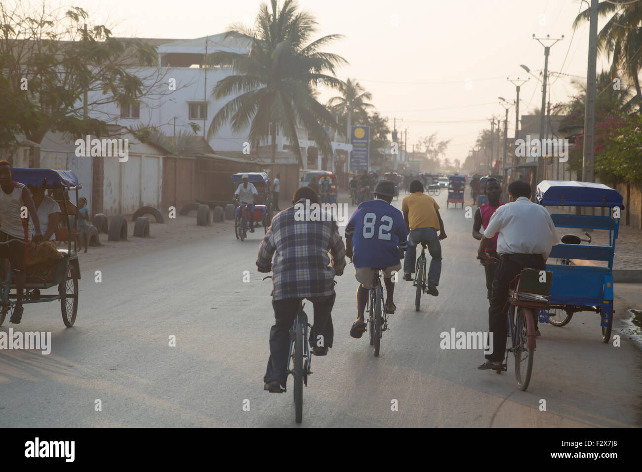 Africa, Madagascar, Toliara, Traffic in street Stock Photo - Alamy