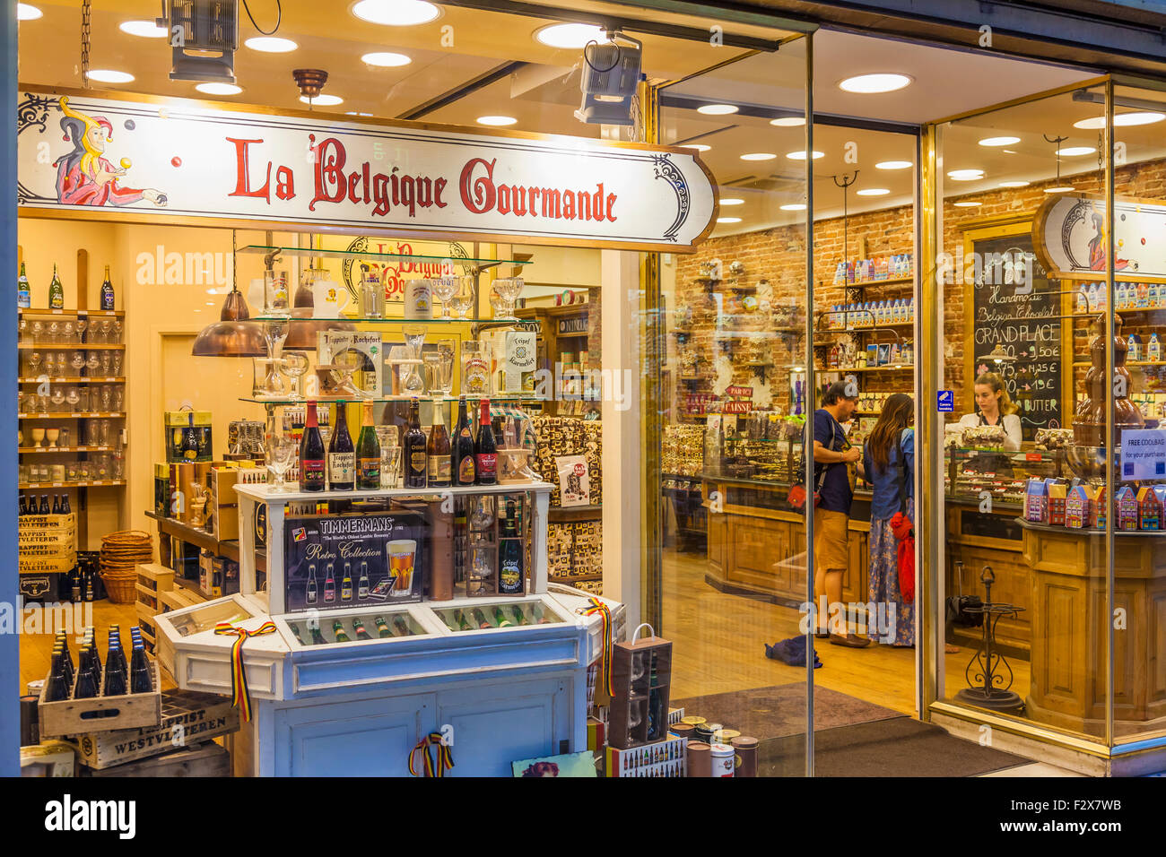 Belgium, Brussels, window display of delicacy shop Stock Photo - Alamy