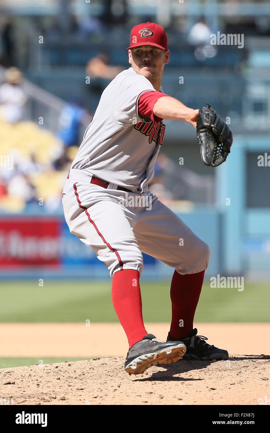 Los Angeles, CA, USA. 24th Sep, 2015. Arizona Diamondbacks relief ...