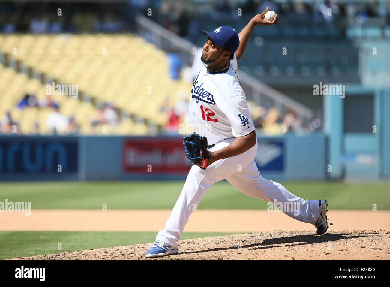 Los Angeles, CA, USA. 24th Sep, 2015. Los Angeles Dodgers relief ...