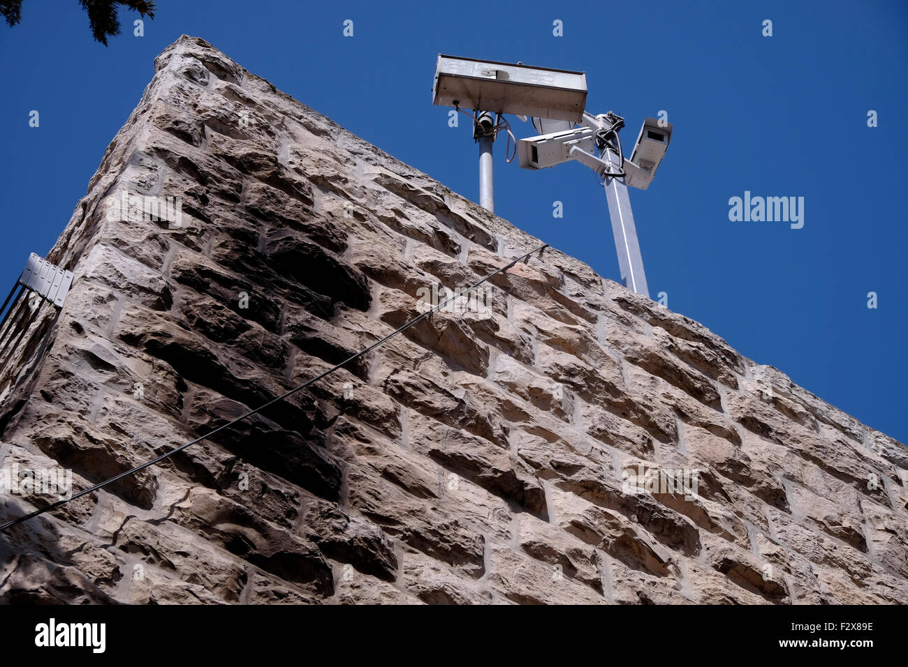 Sooty wall in a residential building due to Molotov cocktail thrown by ...