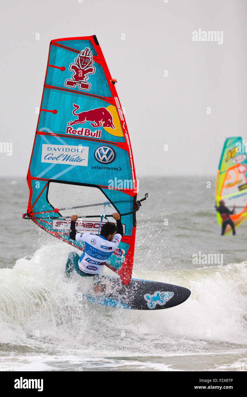 German windsurfer and two-time world champion Philip Koester (front ...