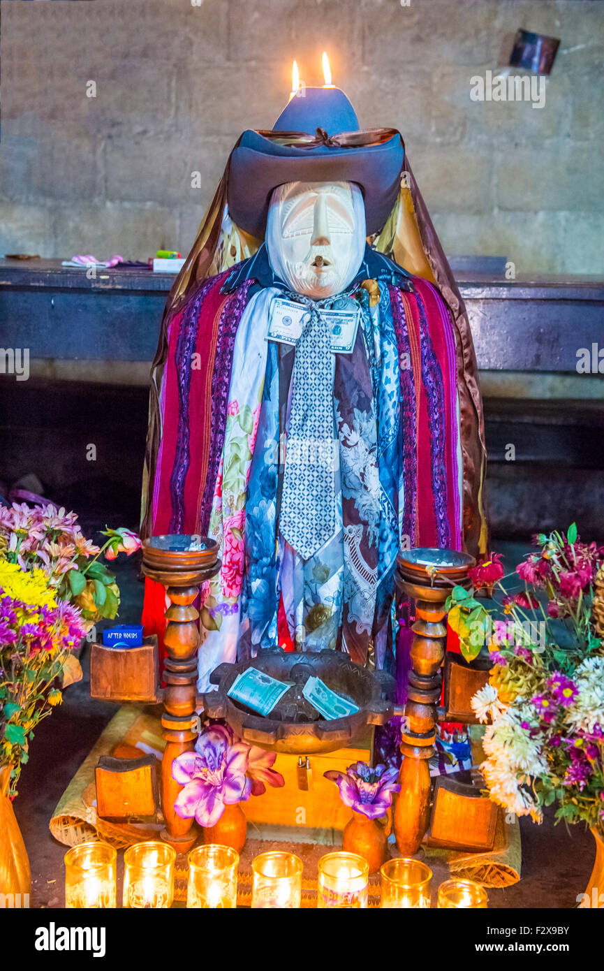 Shrine of El Maximon in Santiago De Atitlan , Guatemala Maximon saint ...