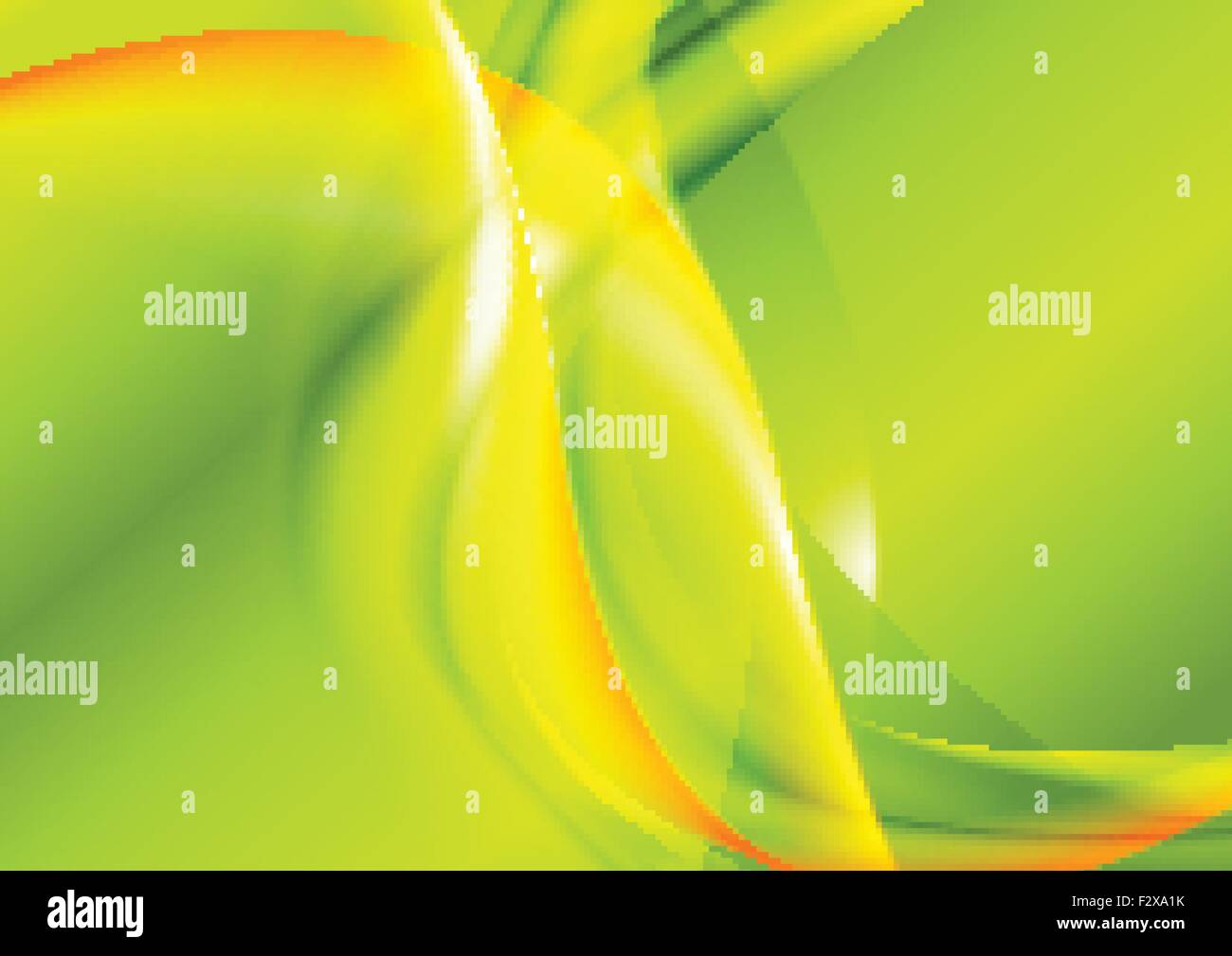 Bright green yellow waves design. Vector background Stock Vector Image ...