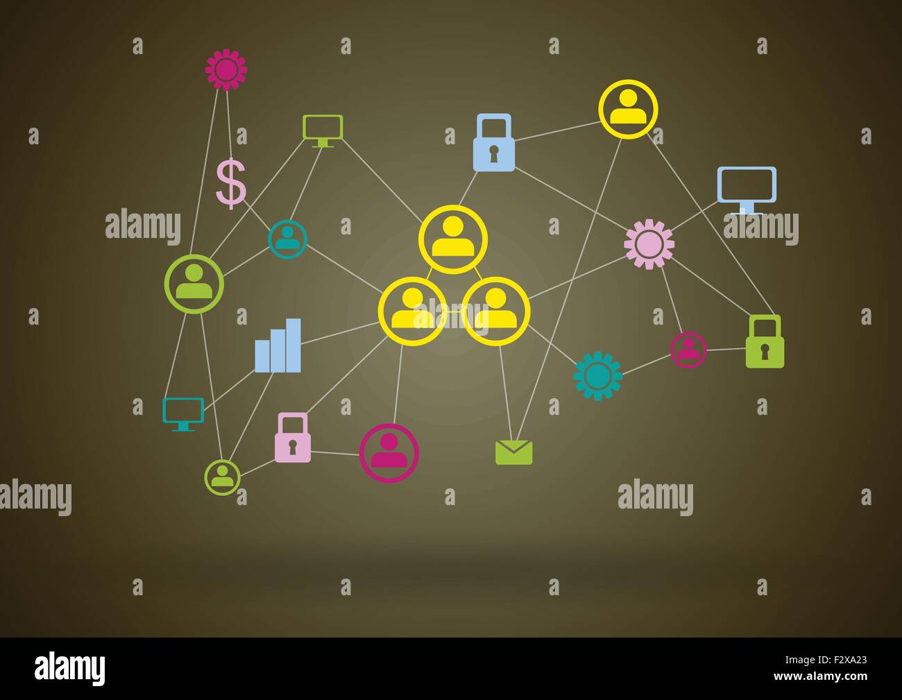 Abstract bright communication design background. Vector illustration ...