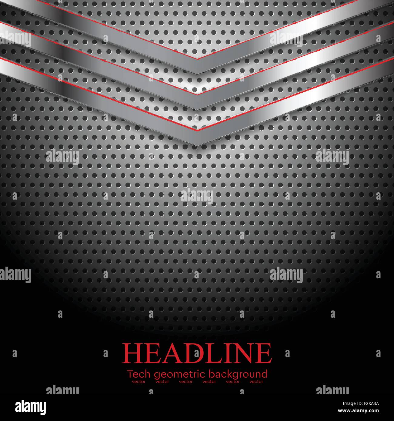 Abstract perforated metallic background with arrows Stock Vector Image ...