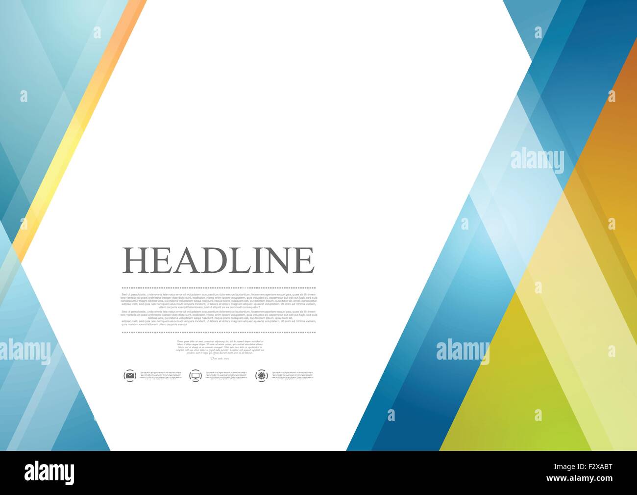 Abstract geometric shapes background template for your design. Vector ...