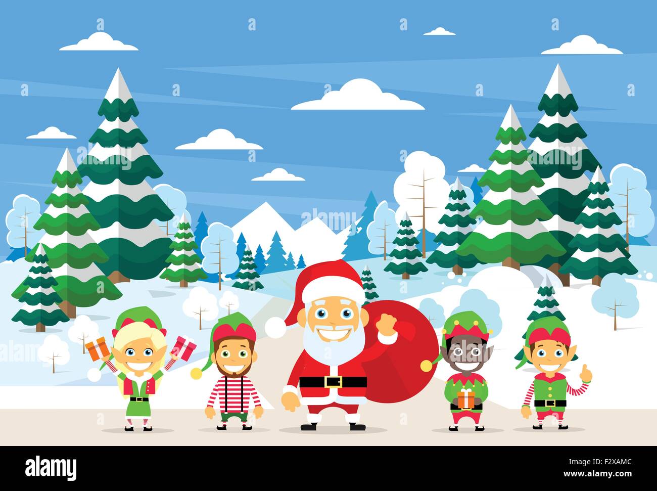 Little evergreen Stock Vector Images - Alamy