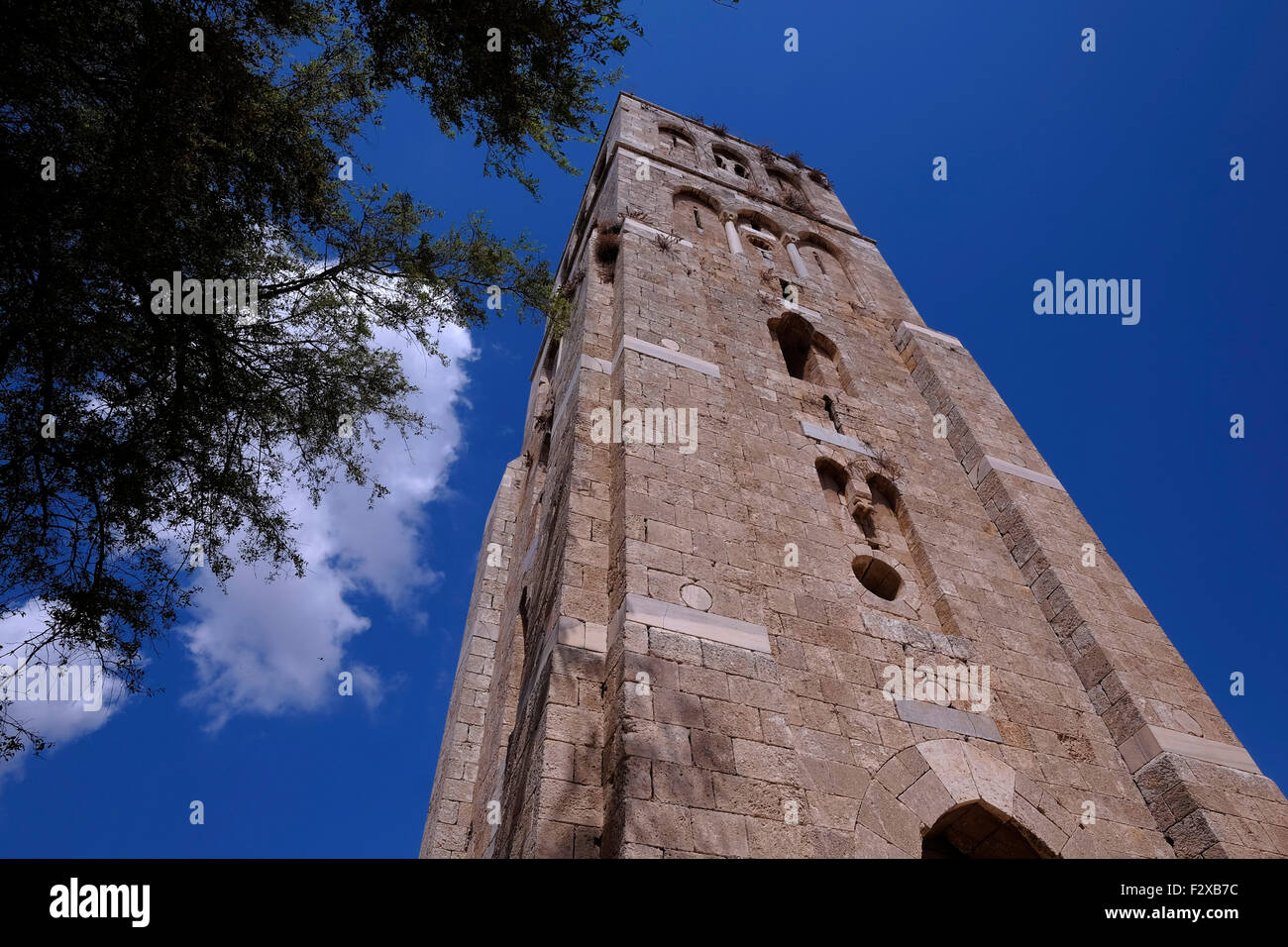 View of the Tower of Ramla, also known as the White Tower built in the ...