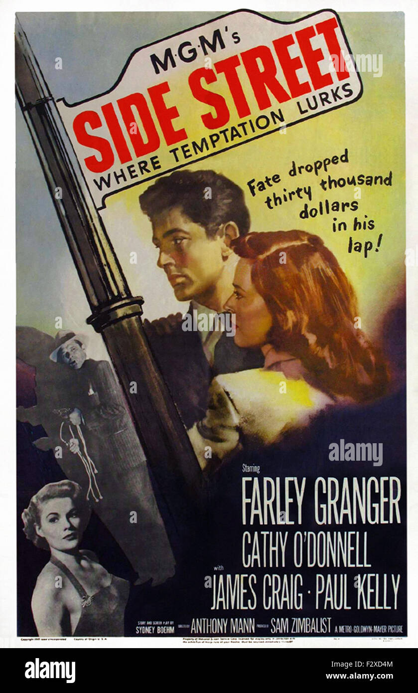 Side Street - Movie Poster Stock Photo - Alamy