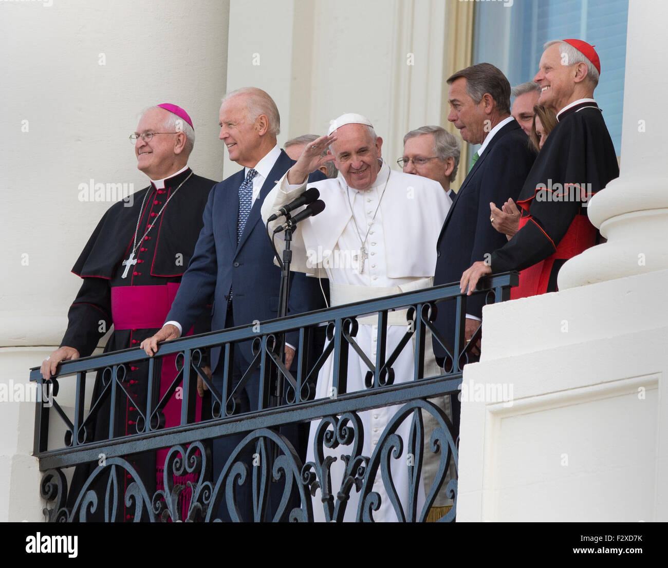 Pope 2015 usa balcony hi-res stock photography and images - Alamy
