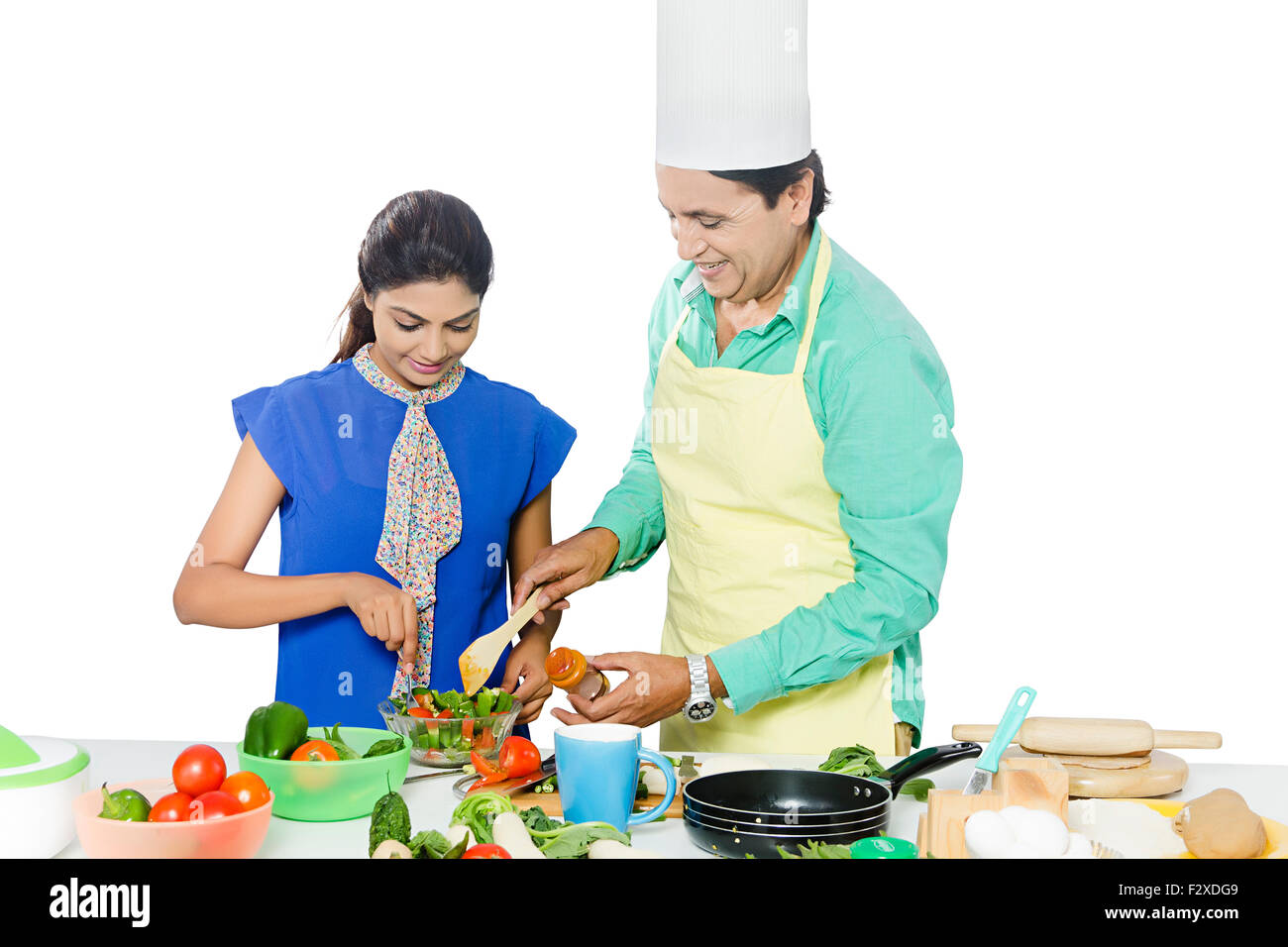 Indian dad cook hi-res stock photography and images - Alamy