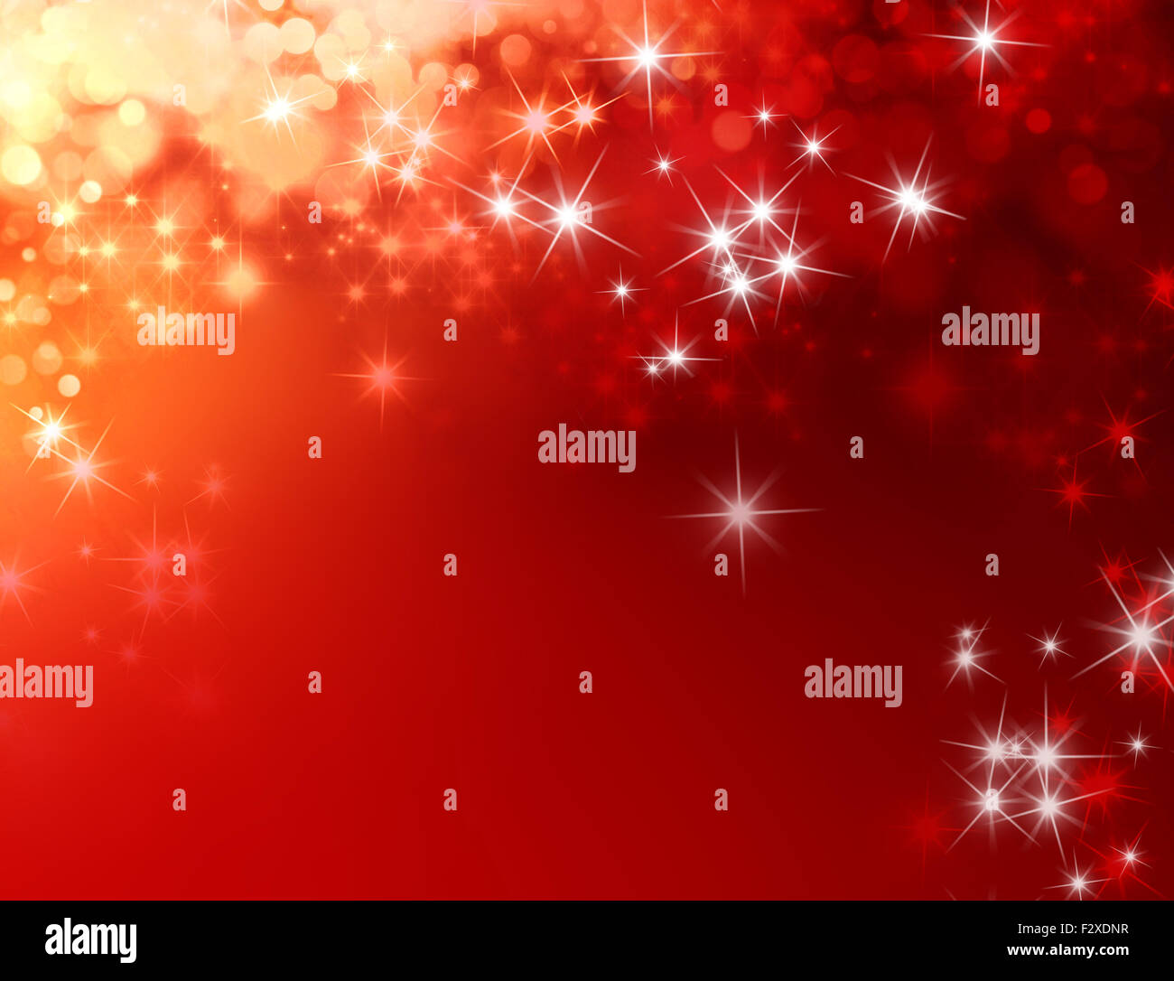 Shiny red background with star lights raining down Stock Photo - Alamy