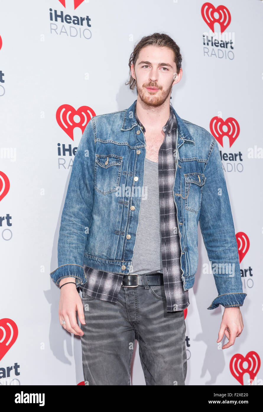 Singer Hozier attends the 2015 iHeartRadio Music Festival at MGM Grand ...