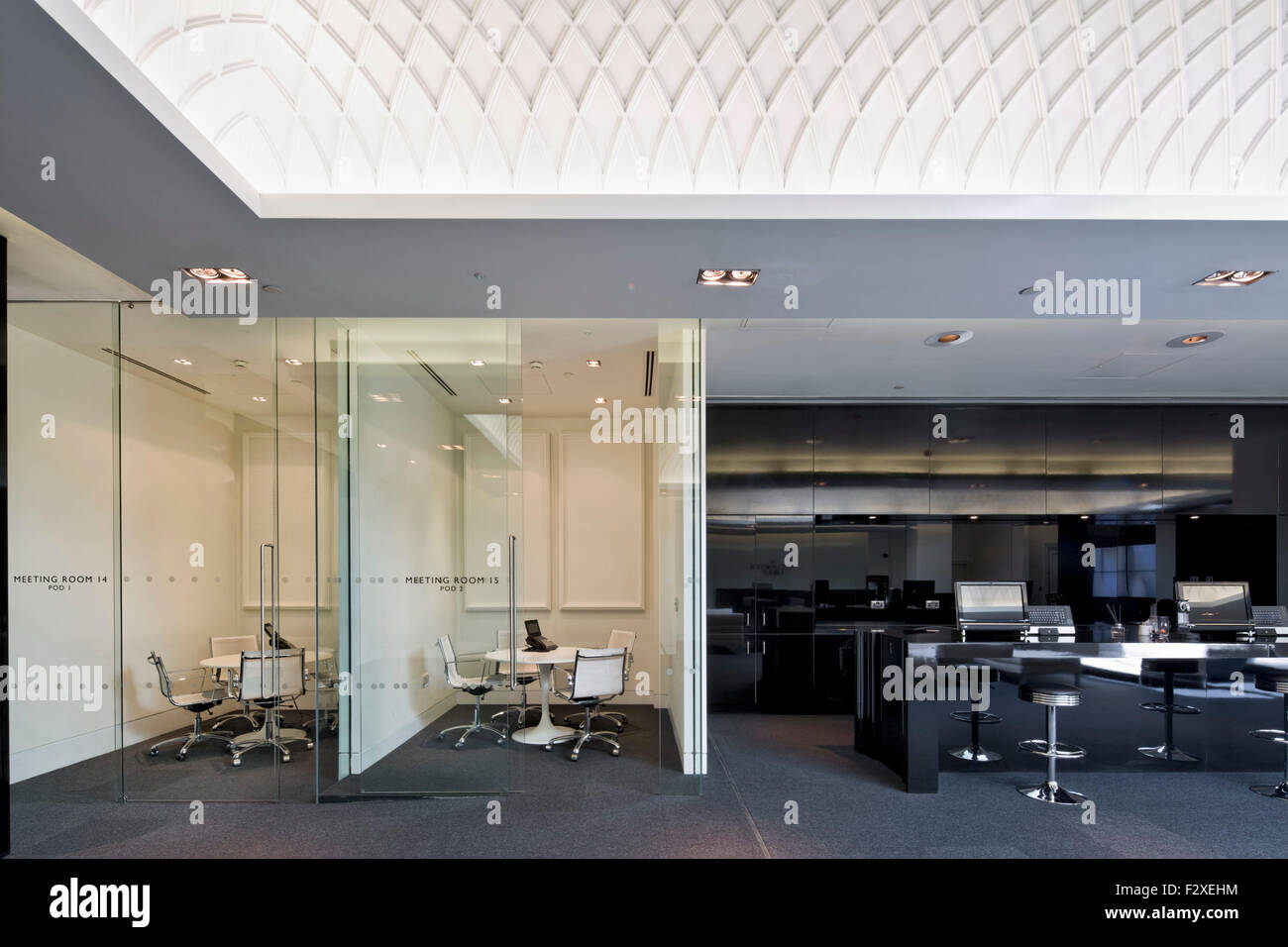 Small meeting rooms in reception. Net-a-Porter offices at the Westfield ...
