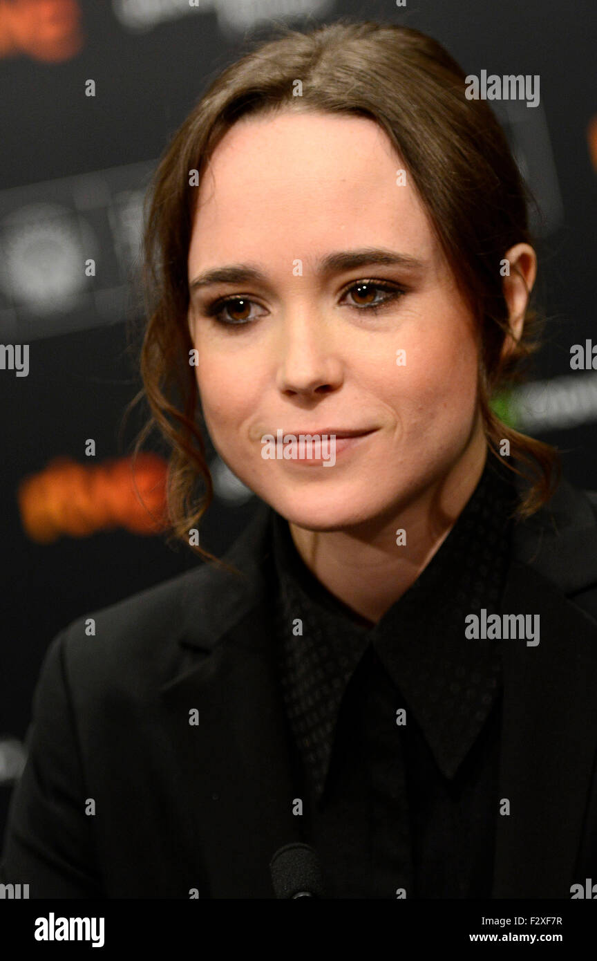 Ellen Page attends the press conference for 'Freeheld' at the 63 ...