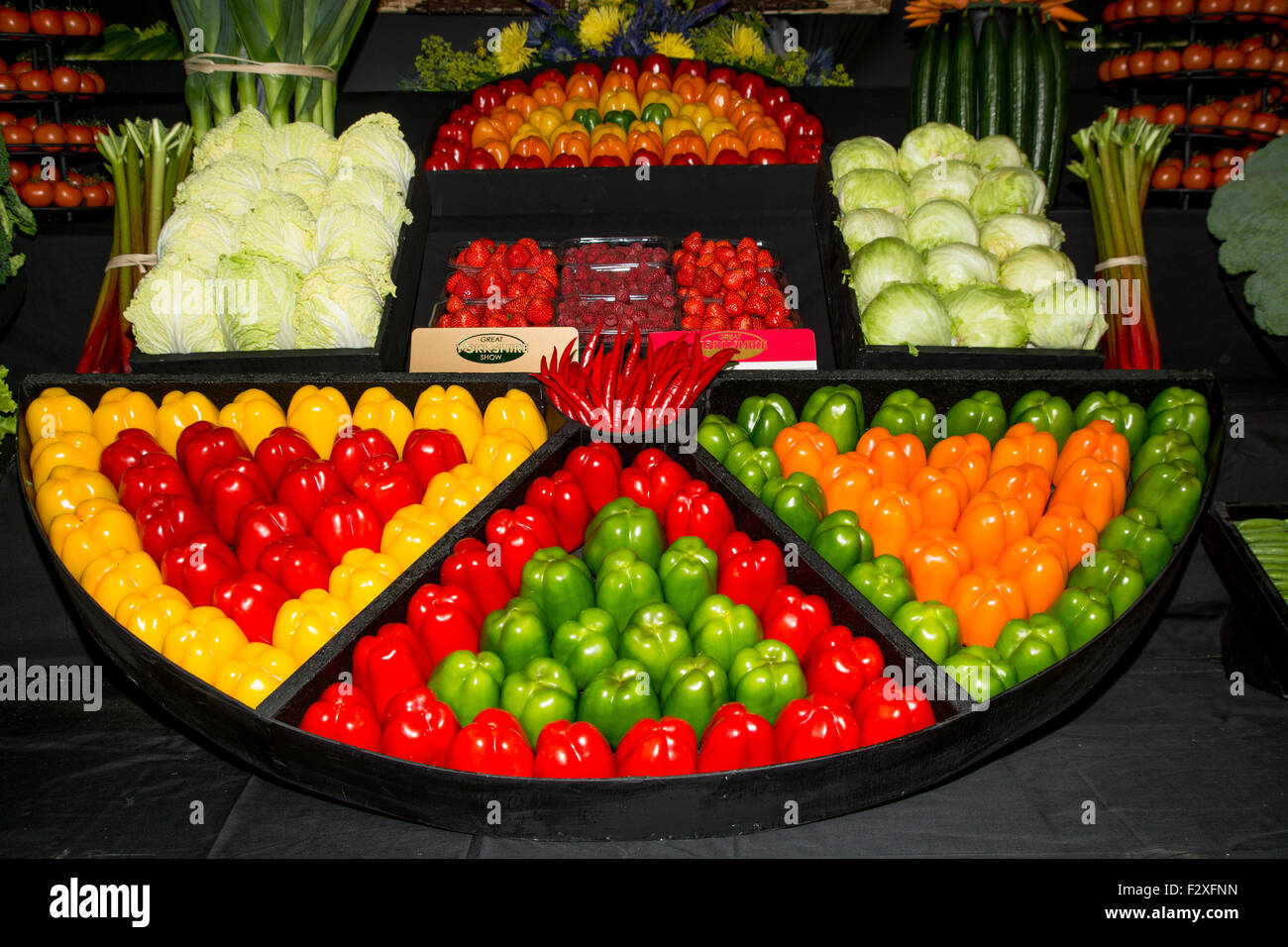 Display fruit vegetables horticultural show hi-res stock photography ...