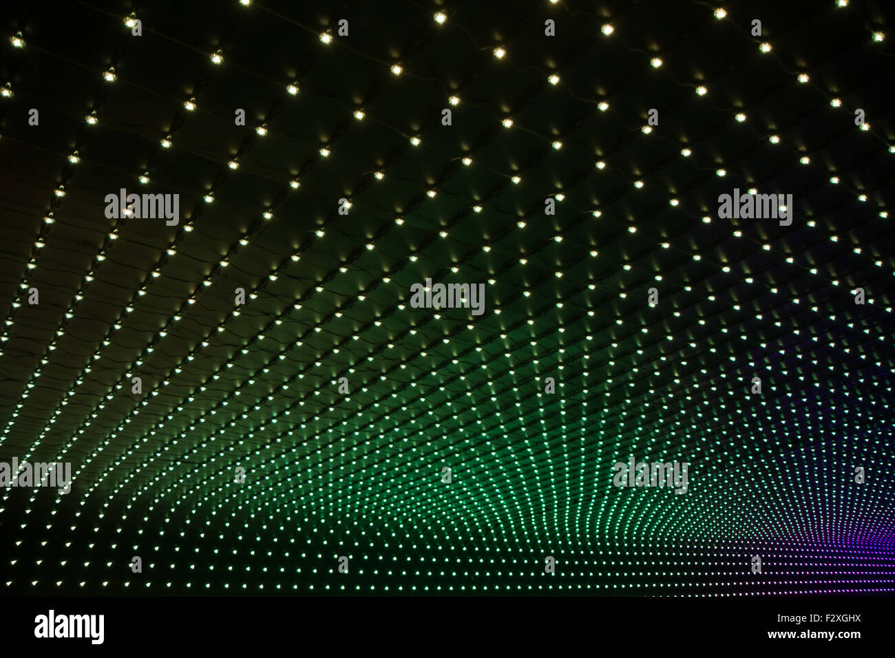 dark background with multicolored LEDs in perspective Stock Photo - Alamy
