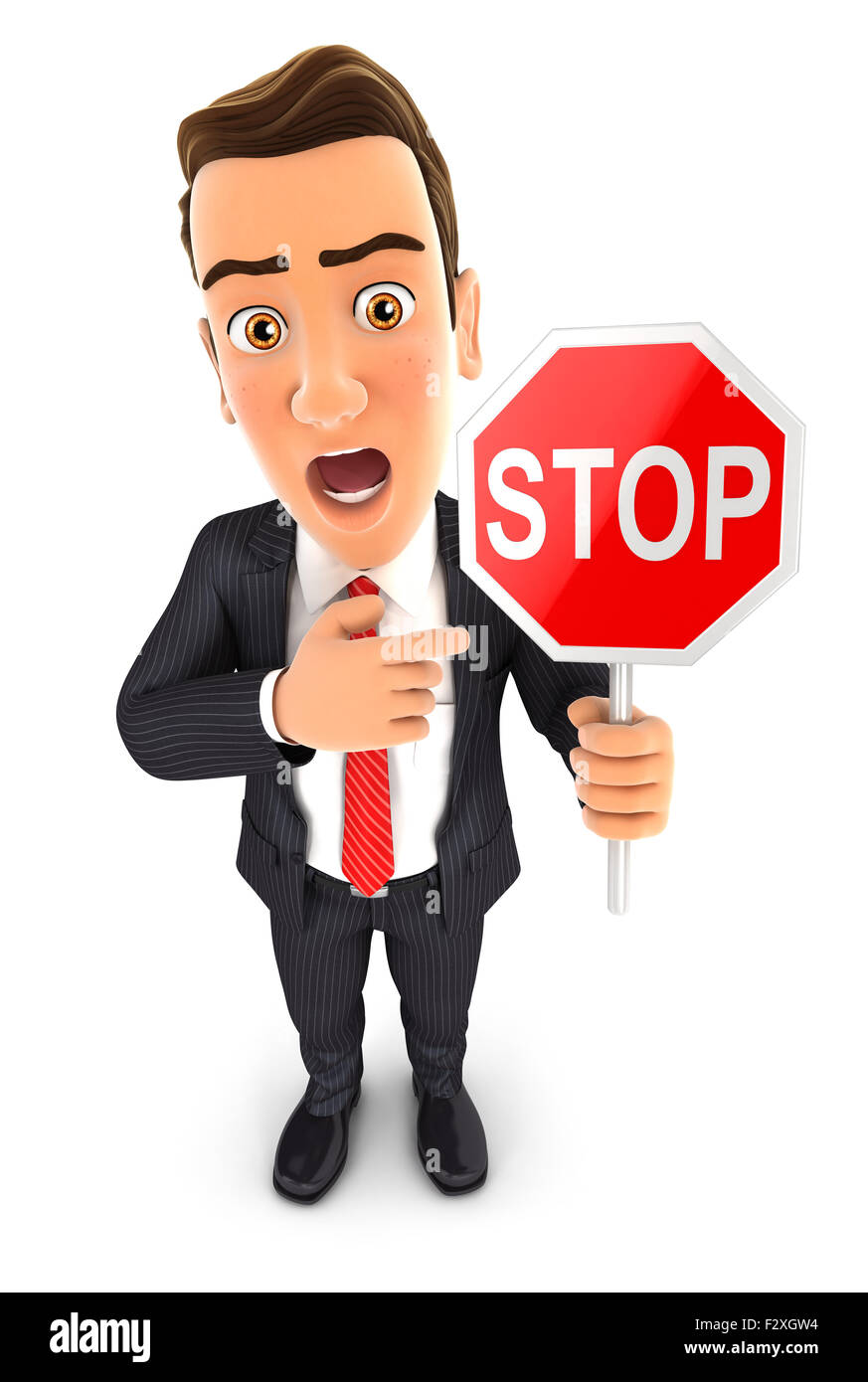 Cartoon warning sign hi-res stock photography and images - Alamy