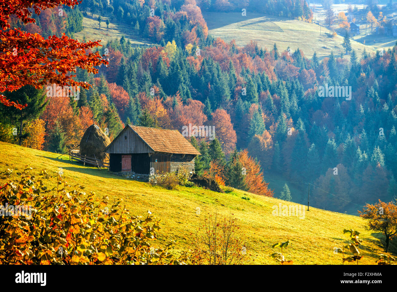 Transylvania village landscape hi-res stock photography and images - Alamy